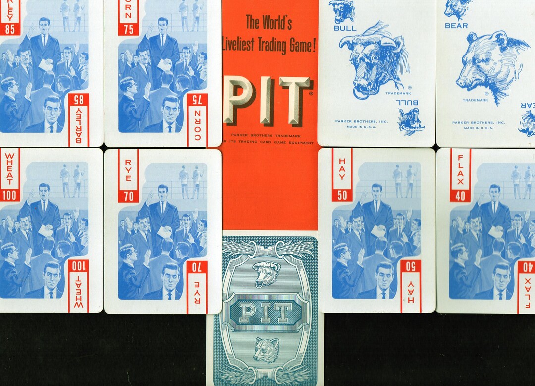Antique PIT CARD GAME Corner the Market Farm Cropscommodities - Etsy