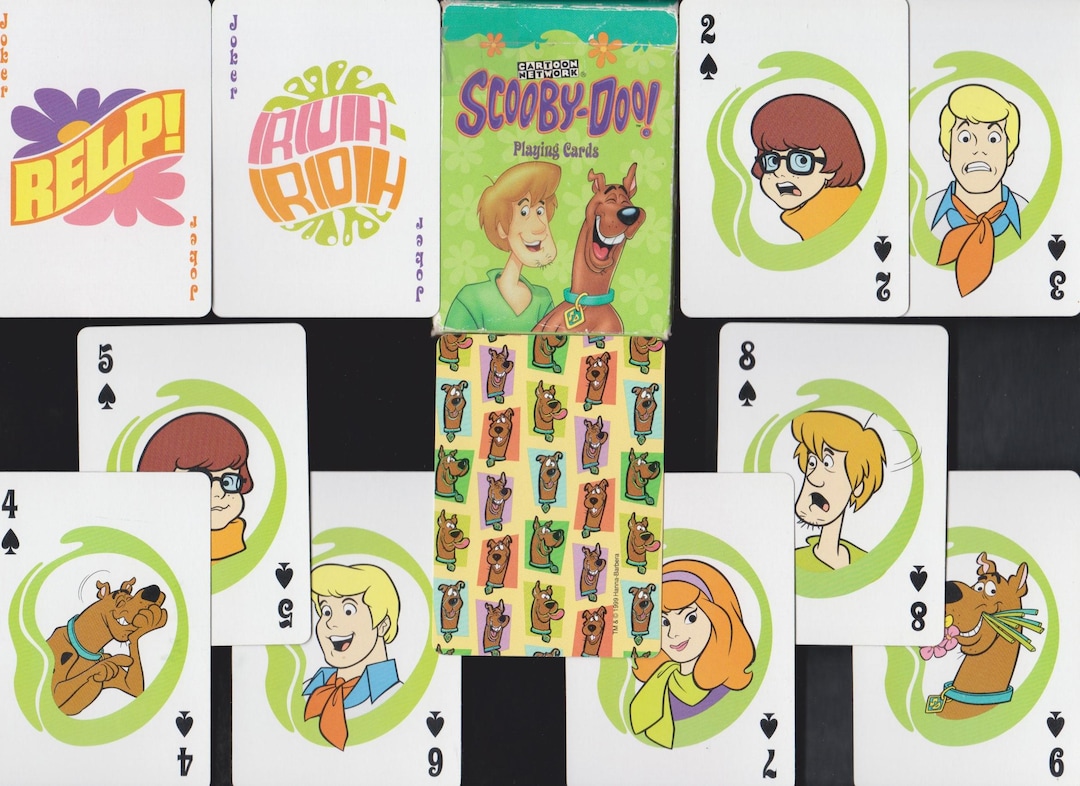 Vintage SCOOBY DOO Playing Cards Deck W GAME Rules,ruh Roh & Relp ...