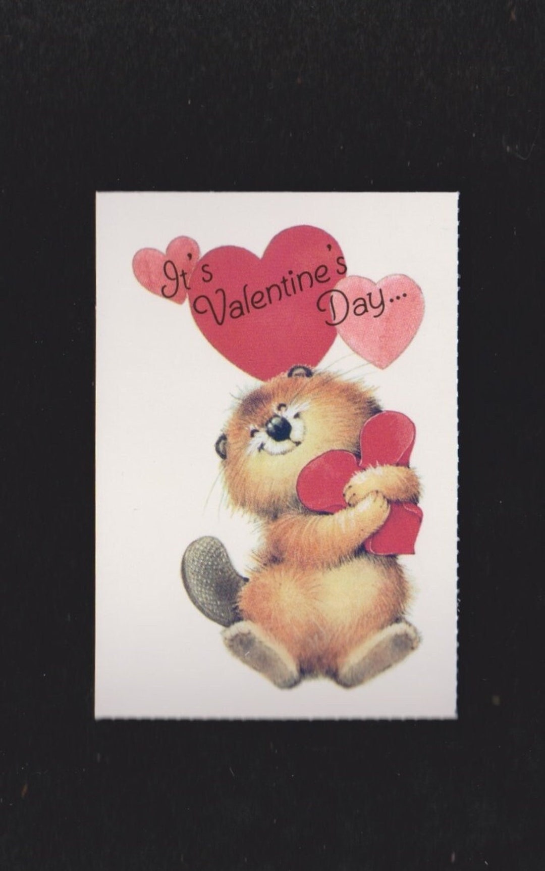 Vintage Original Card It's Valentine's Day Consider Yourself Hugged ...