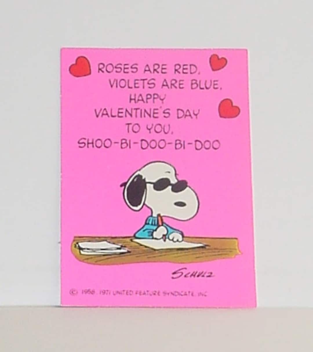 Vintage Peanuts Card SNOOPY Writes POETRY or SONG Writer Music Poem We ...