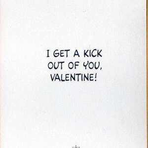 Vintage Peanuts Card SNOOPY Kicks A SOCCER BALL I Get A Kick Out of You ...