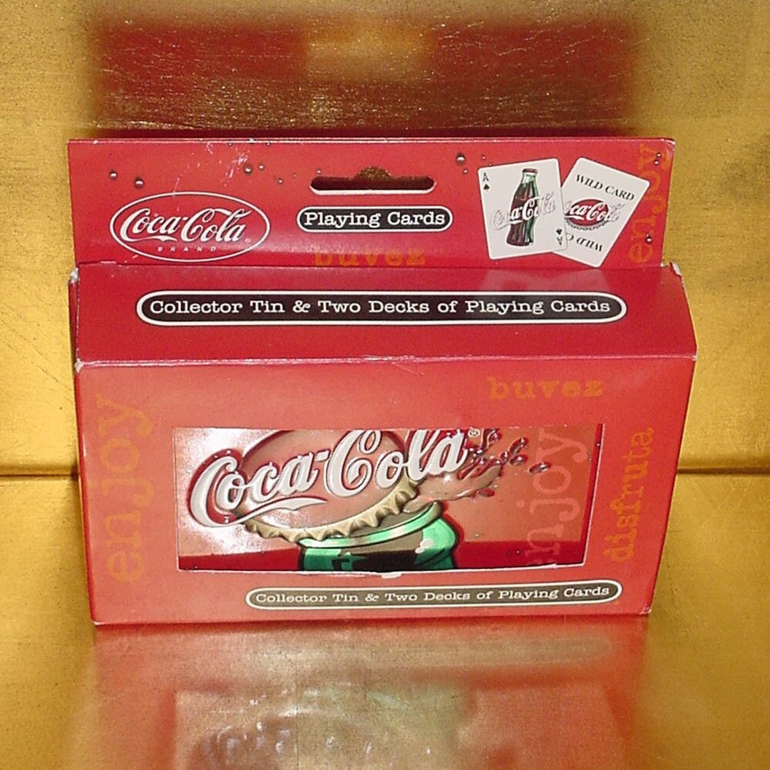 Vintage COCA COLA Coke Illustrated Playing Cards Sealed DOUBLE Decks ...