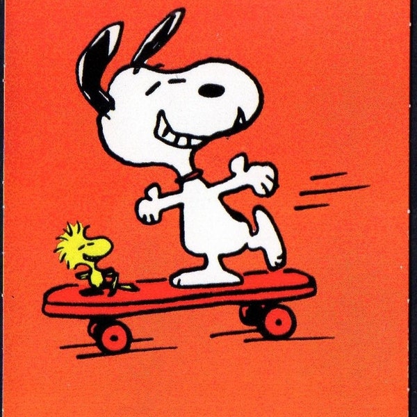 Snoopy on Skateboard - Etsy