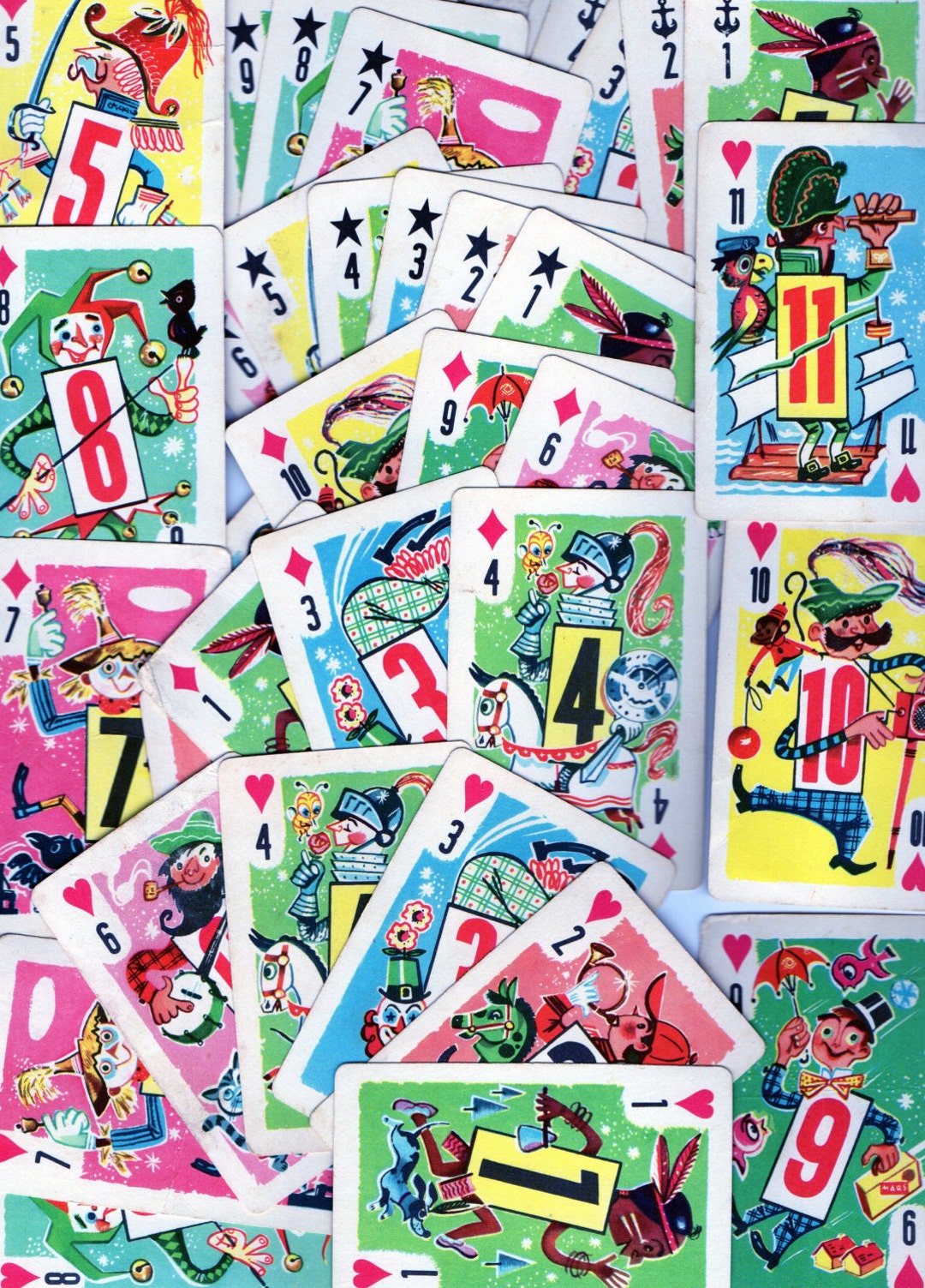 VINTAGE Crazy 8s Eights Game CARDS Are Like New,indian,salesman ...