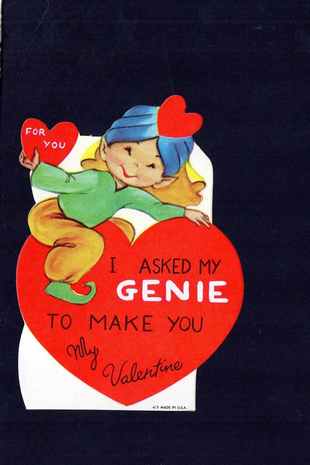 Vintage ALADDIN Inspired Card for You I Asked My GENIE to Make You My ...