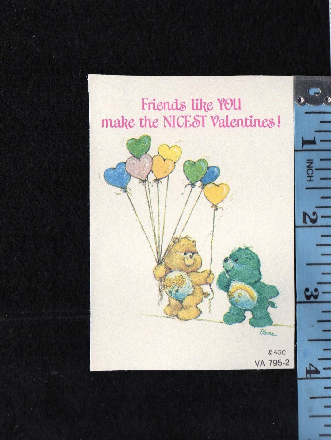 Vintage CARE BEAR Card FRIENDS Like You Make the Nicest Valentines ...