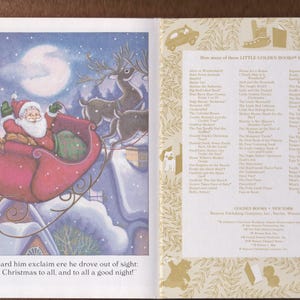 Vintage Little Golden Book the NIGHT BEFORE CHRISTMAS Classic ...