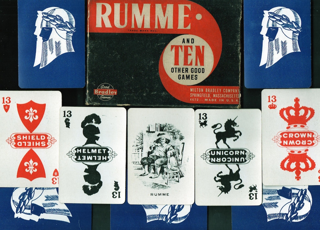 Vintage Game RUMME Complete Card Suits of UNICORNSKNIGHT - Etsy