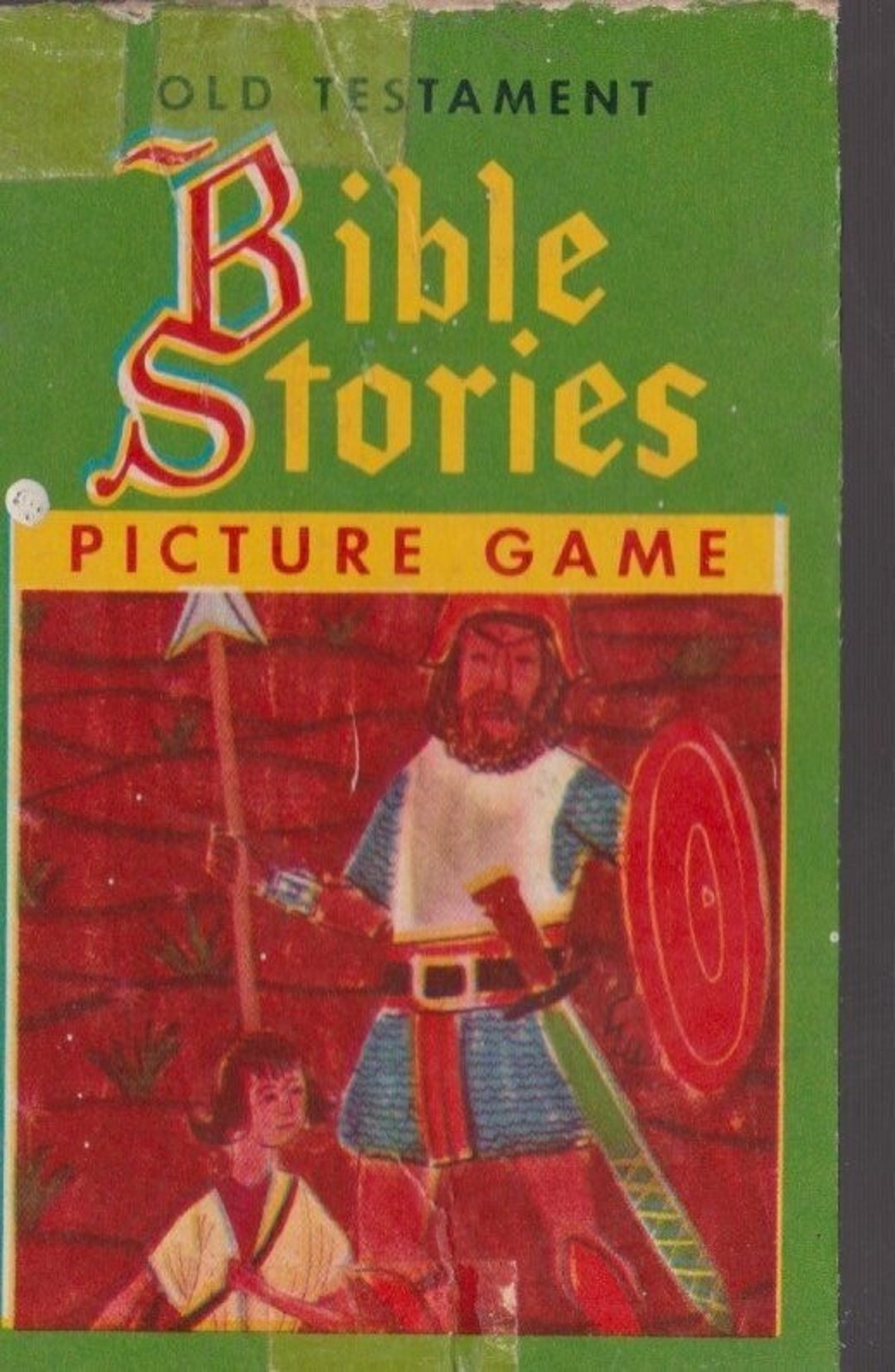 Vintage BIBLE STORIES PICTURE Card Game Old Testament Color ...