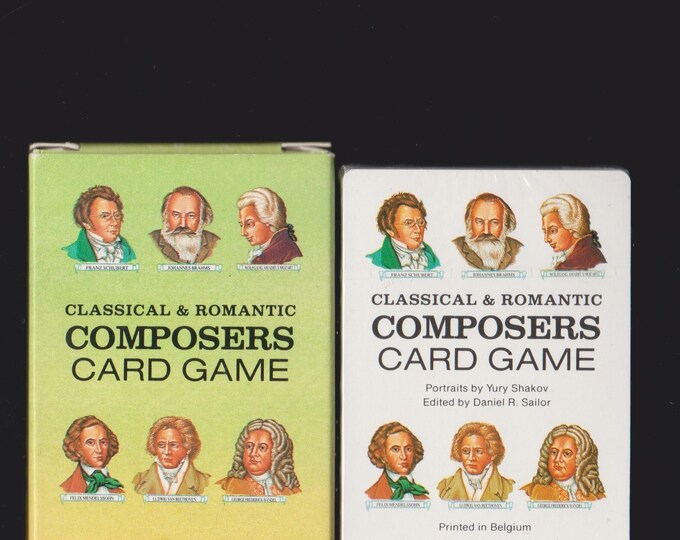 CLASSICAL & ROMANTIC COMPOSERS Card Game New Old Stock Music ...