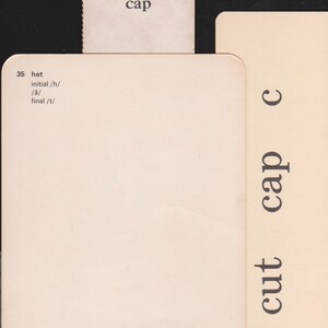 Vintage HAT CAP Theme EPHEMERA Lot of 7 Game & Picture Flash Cards ...