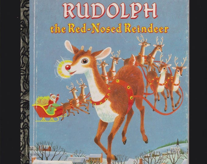 Vintage Little Golden Book RUDOLPH the Red NOSED REINDEER Christmas ...