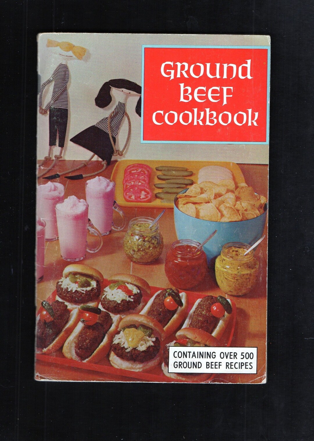 Vintage Mid Century GROUND BEEF COOKBOOK 500 Food Recipes,meat ...