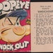 Vintage POPEYE KNOCK OUT Card Game Cartoon Characters Wimpy,olive Oyl,swee Pea,sailor Man,pappy ...