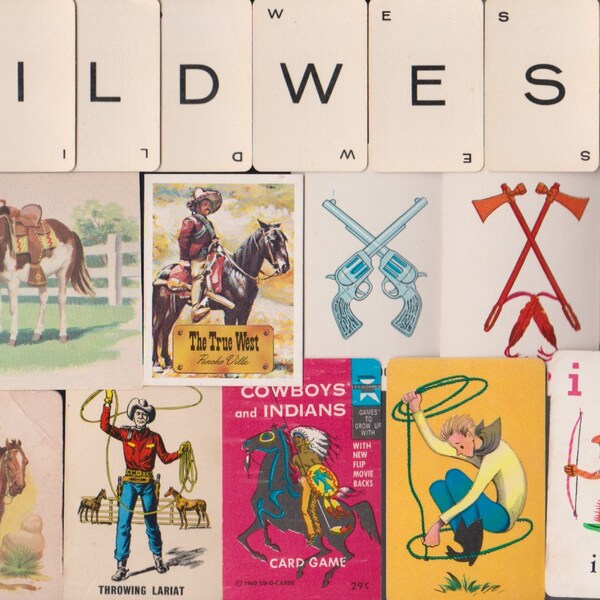 Western Playing Cards - Etsy