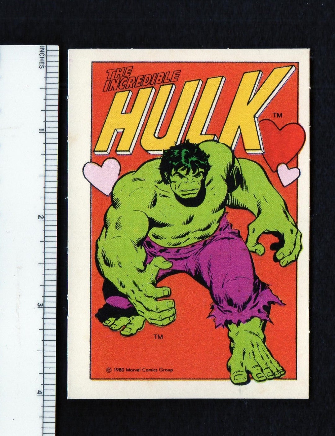 Vintage MARVEL Comics Card the INCREDIBLE HULK I'm Mad About You ...