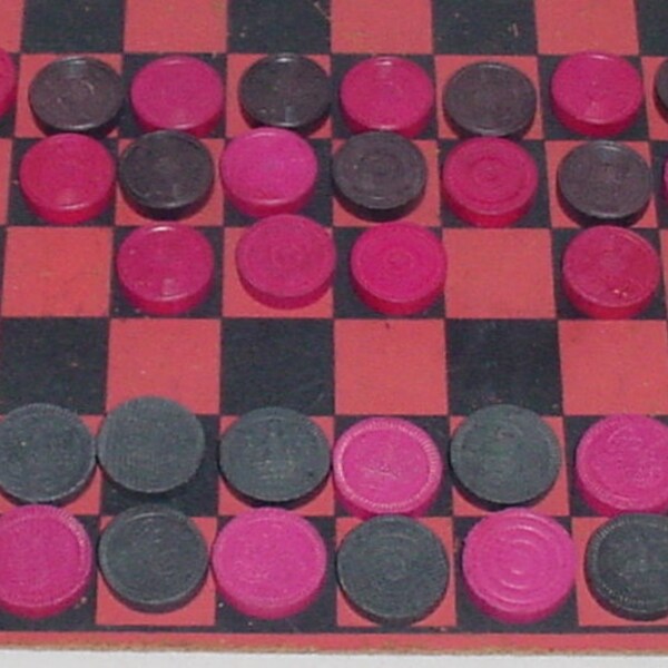 Red Checkers - Etsy