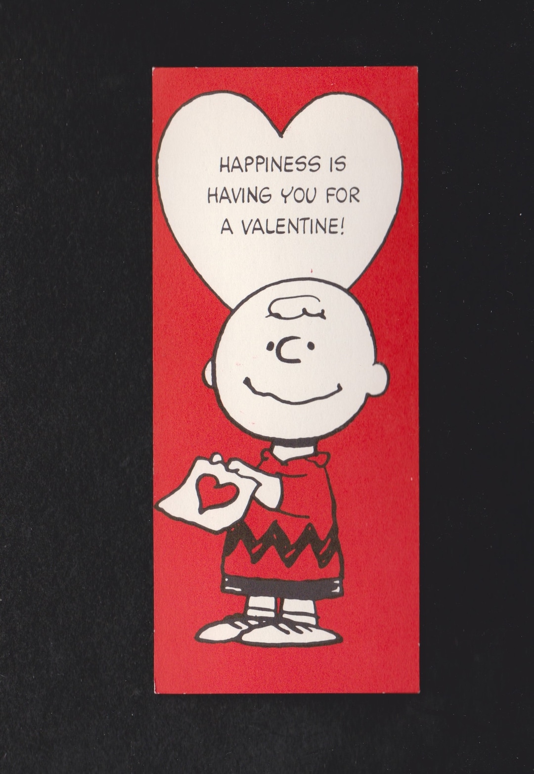 Vintage Peanuts CHARLIE BROWN Card HAPPINESS is Having You for A ...