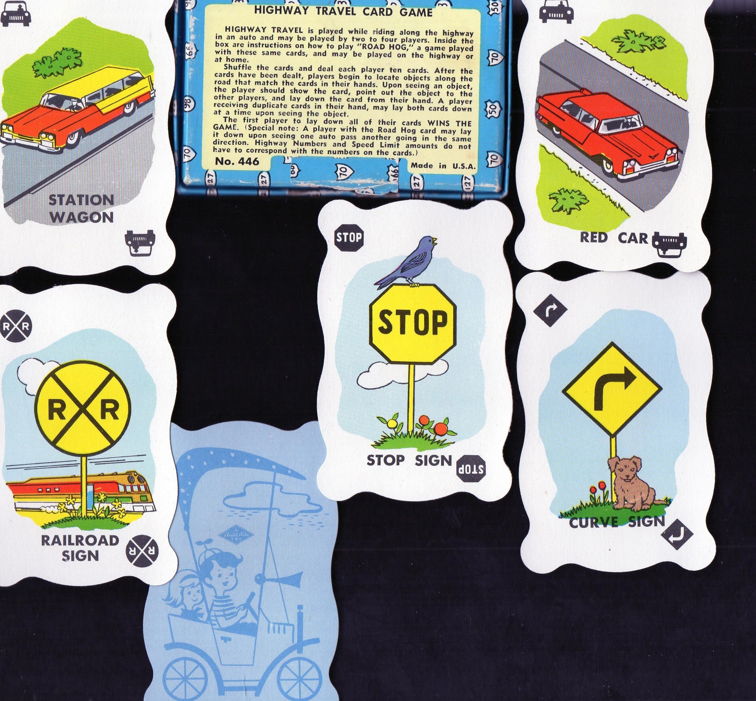 Vintage HIGHWAY TRAVEL Card Game COMPLETE Retro Graphics Road - Etsy