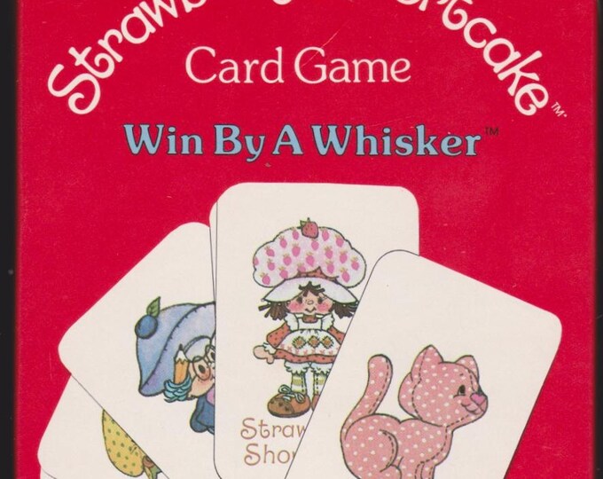 Vintage STRAWBERRY SHORTCAKE Card Game Win by A WHISKER W Postcard ...