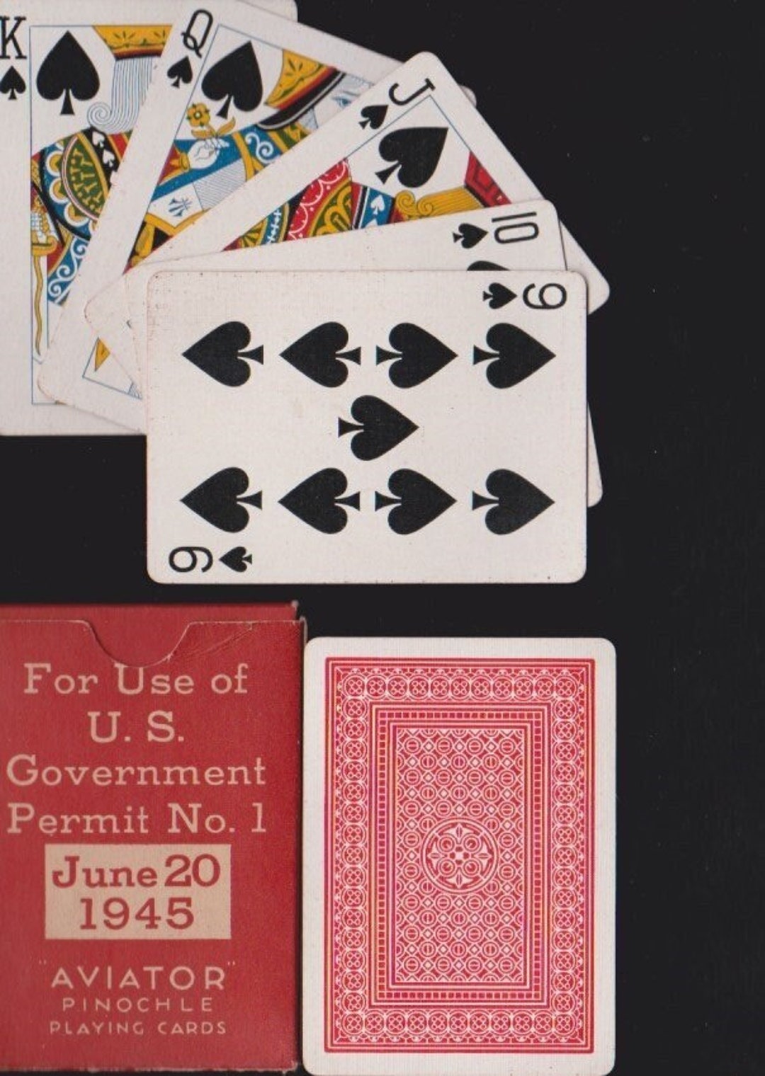 Vintage WWII American Red CROSS Aviator Pinochle Playing Cards - Etsy