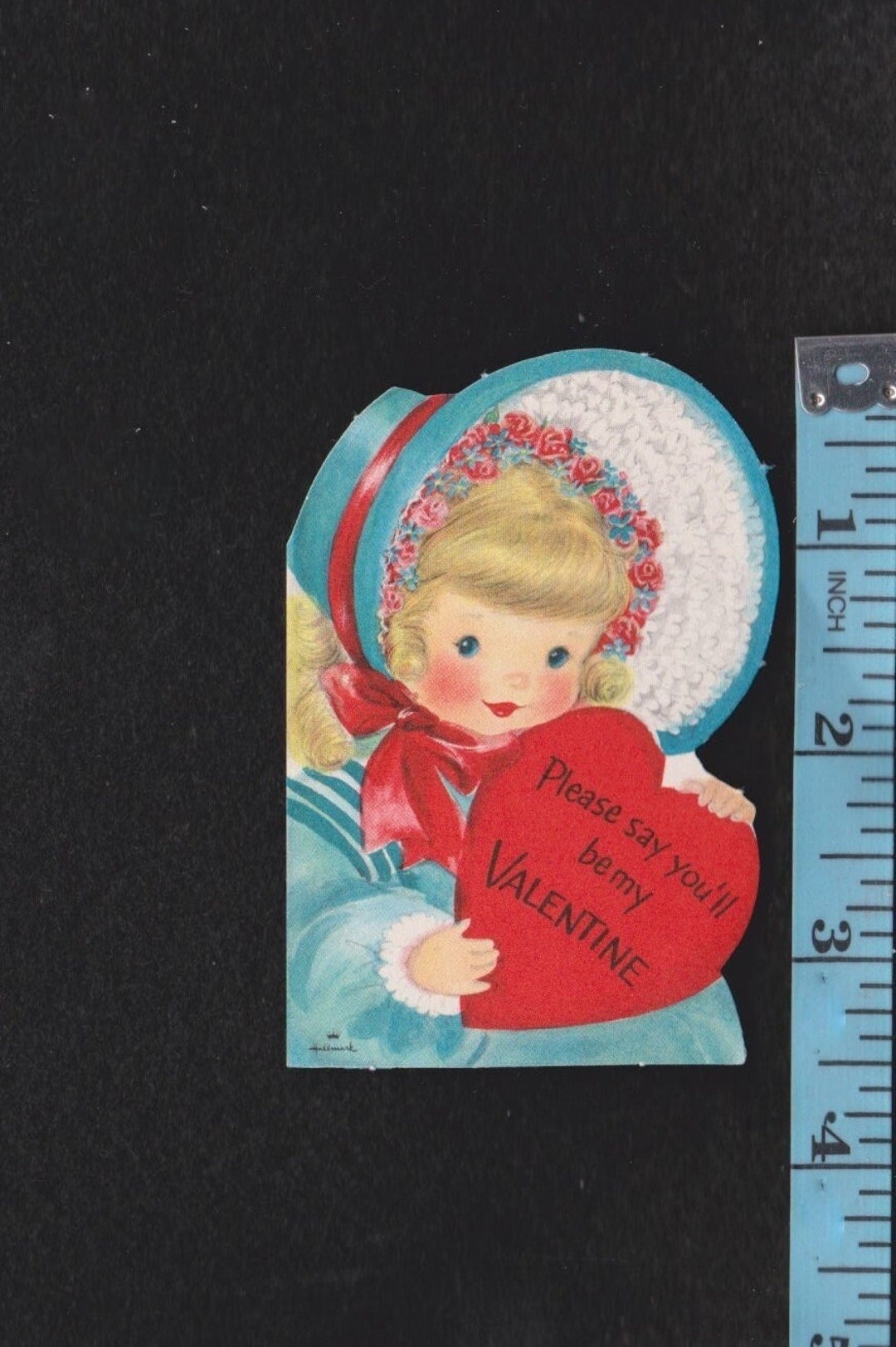 Vintage Original Card Please Say You'll Be My Valentine Pretty SOUTHERN ...