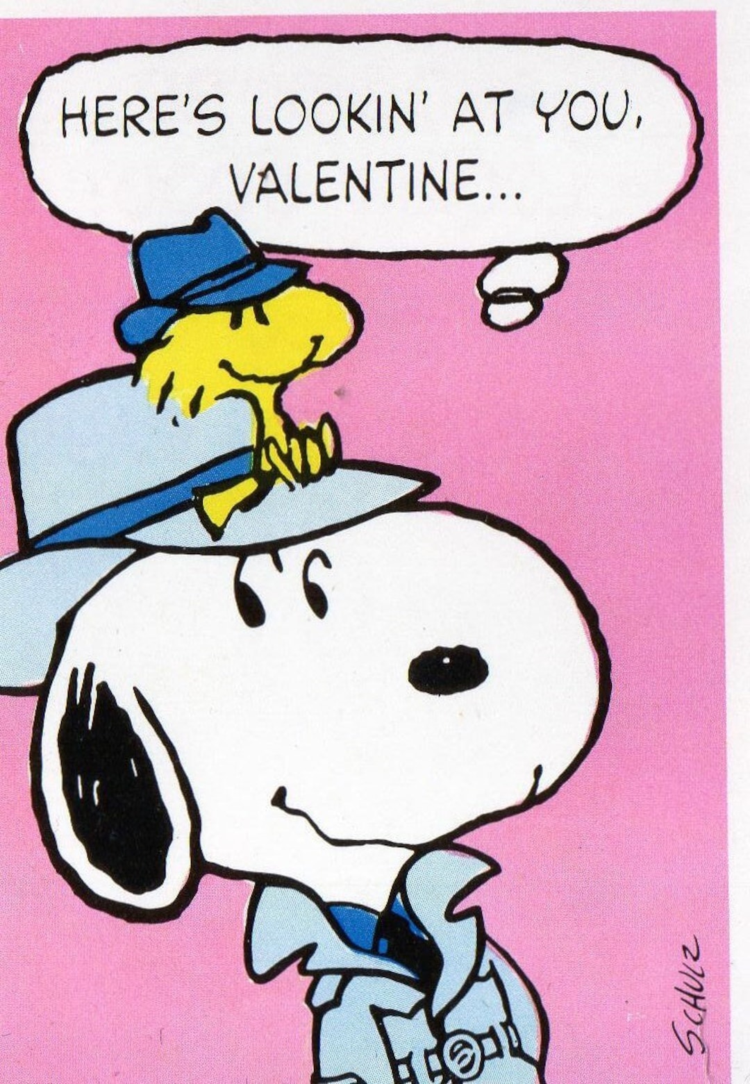 Vintage Peanuts Card WOODSTOCK W SNOOPY Dressed as - Etsy