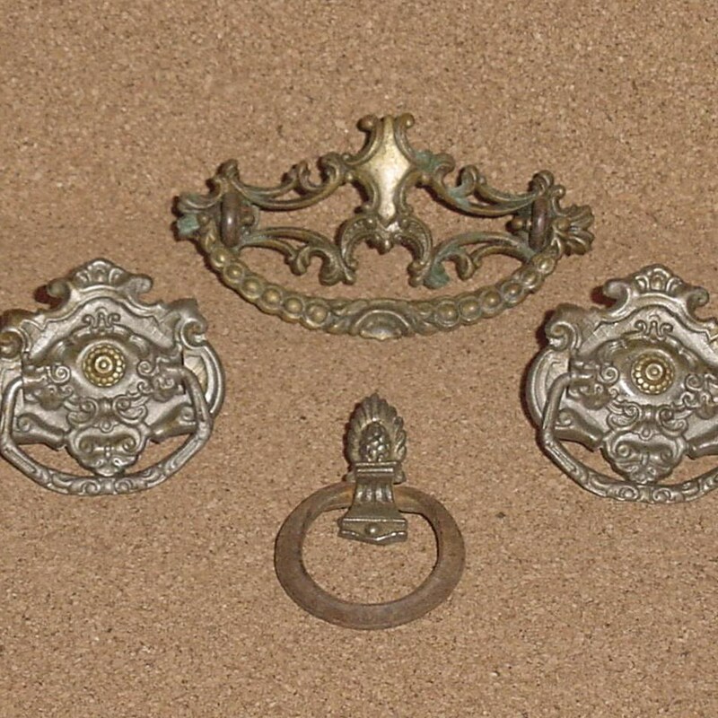 Antique Drawer Pulls - Etsy