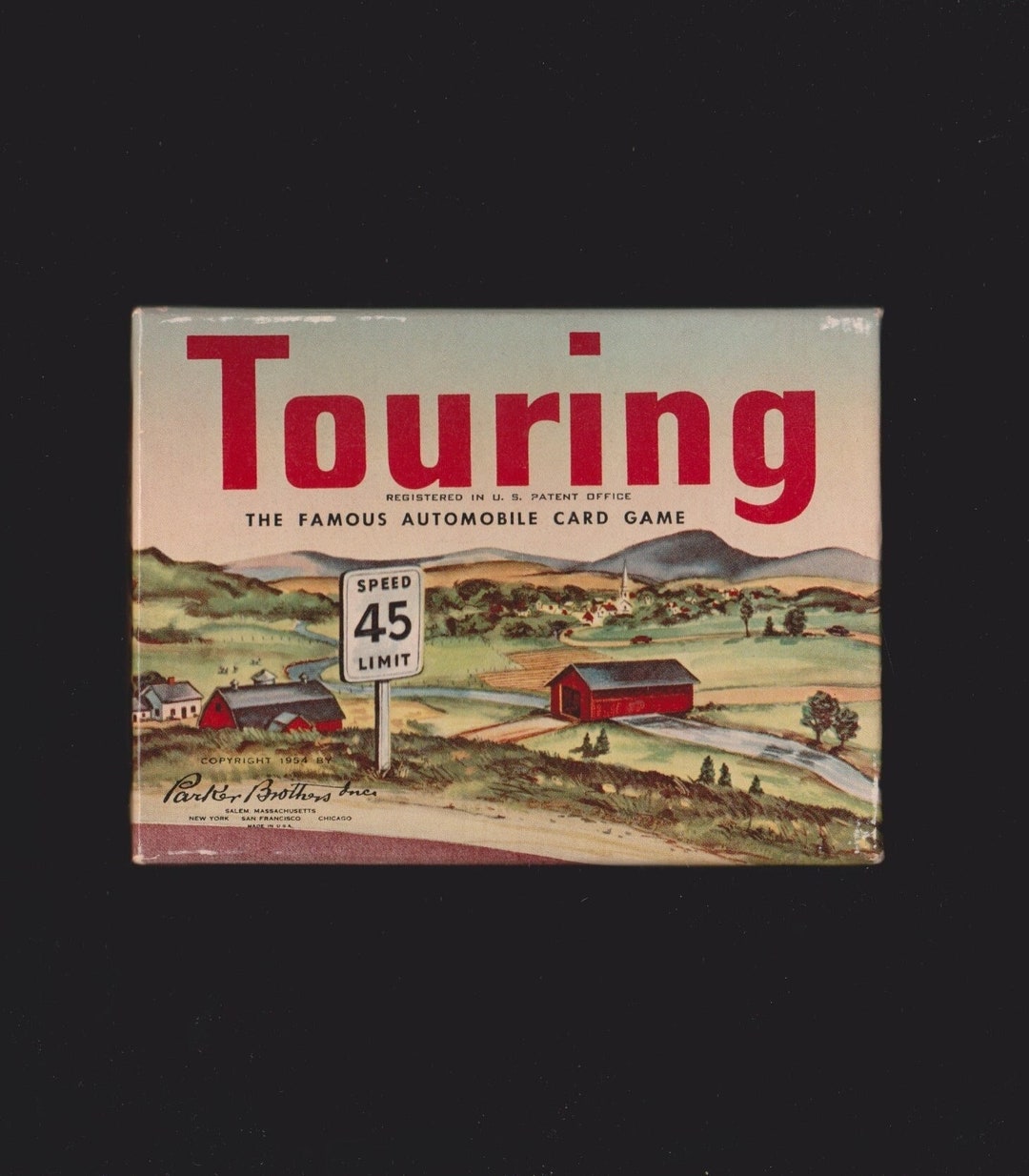 Vintage TOURING CARD GAME Car Travel/race Miles,road Signs,hauled In ...