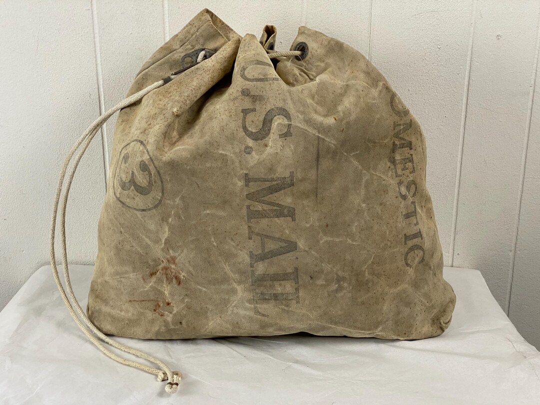 Vintage Bag, 1980s Bag, U.S. Mail Bag, Domestic Mail, Letter Carrier ...