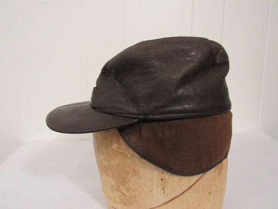 Vintage Hat, Lee Hat, 1950s Hat, Leather Hat, Hunting Hat Vintage Hat, Lee Hat, 1950s Hat, Leather Hat, Hunting Hat