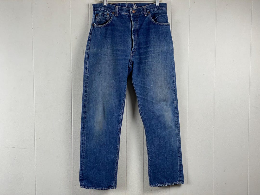 1960s Levi's Jeans, 32 X 30, Big E Jeans, Redline Jeans, Reconstructed ...