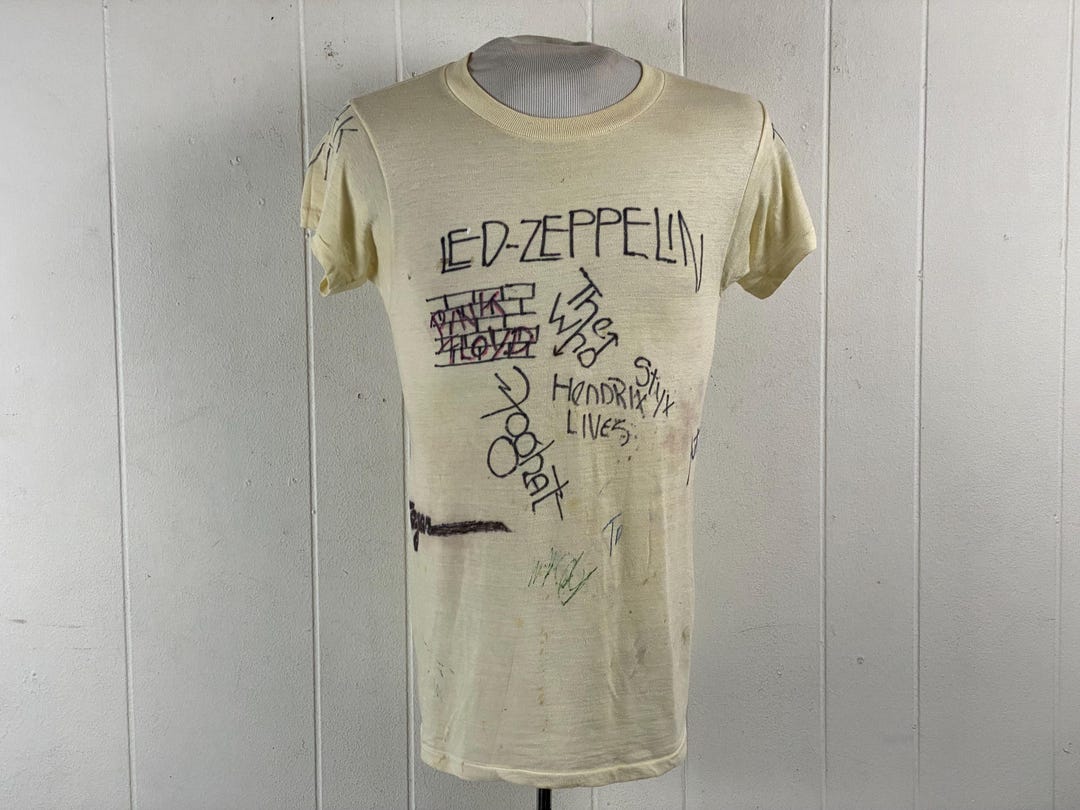 Vintage T Shirt, Size Medium, Band T Shirt, 1980s T Shirt, Autograph T ...