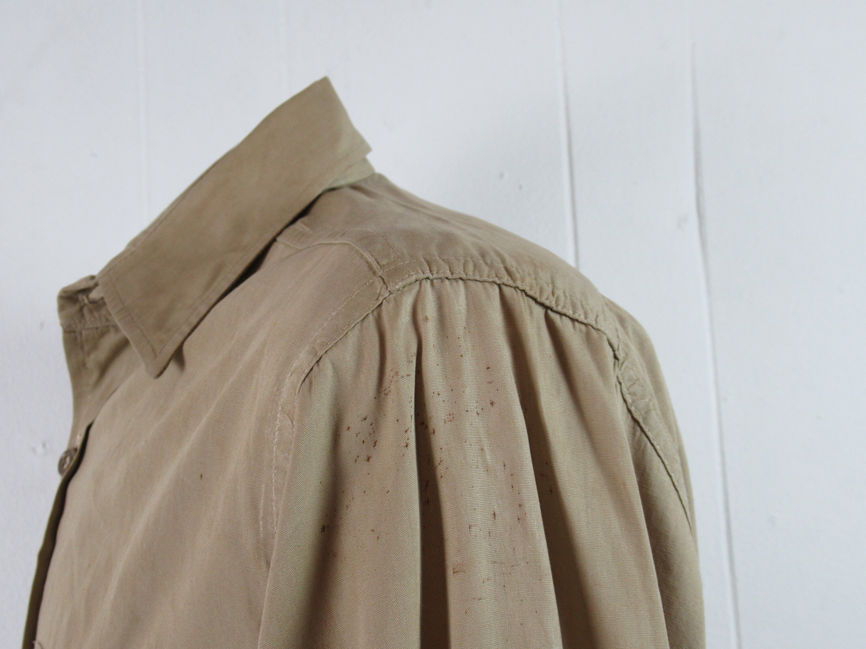 Vintage shirt 1940s shirt Army shirt WWII shirt khaki | Etsy