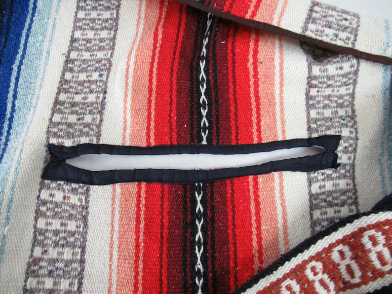 Vintage Poncho, Mexican Poncho, Mexican Rug Poncho, Mexican Textile ...