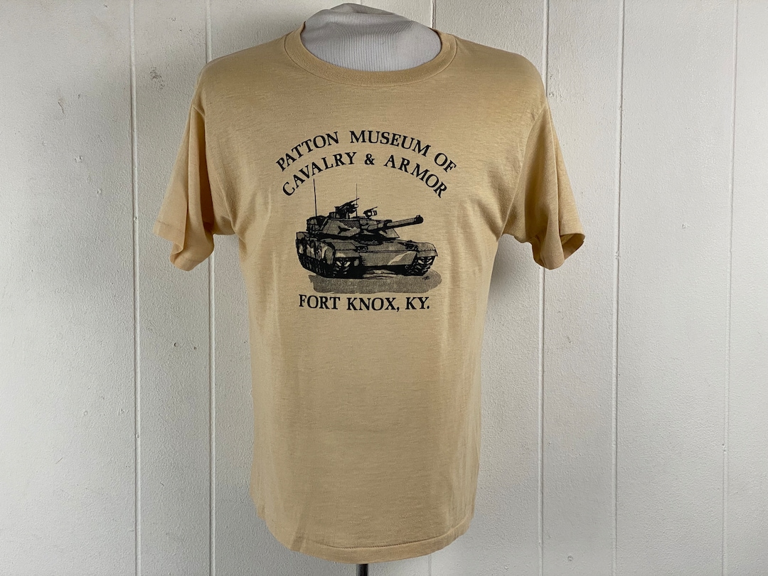 Vintage T Shirt, 1980s T Shirt, Military T Shirt, Tank T Shirt, Patton ...