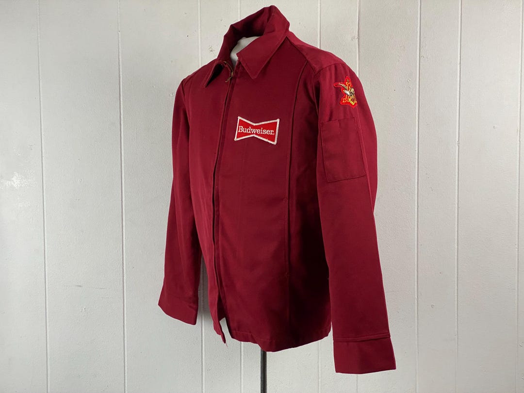 Budweiser Jacket, Size Medium, 1970s Jacket, Vintage Delivery Jacket ...