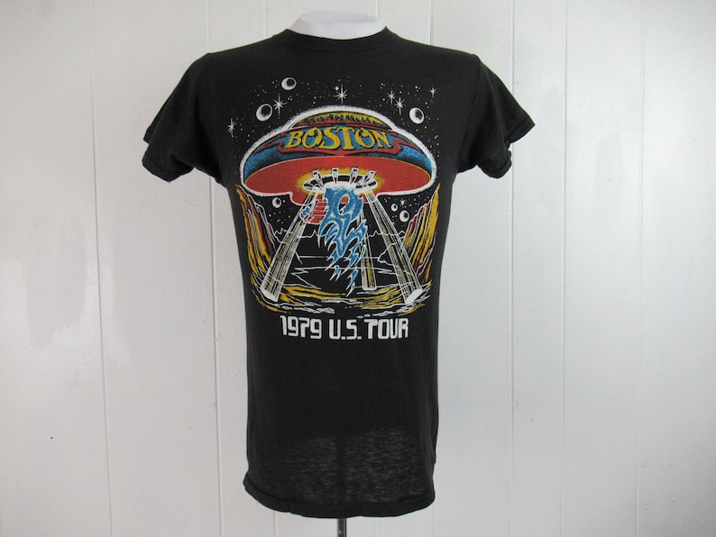 Vintage T Shirt, 1970s T Shirt, Boston T Shirt, Concert Tour T Shirt ...