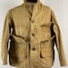 Vintage Jacket, Size Medium, 1940s Jacket, Brown Duck Jacket, Hunting ...