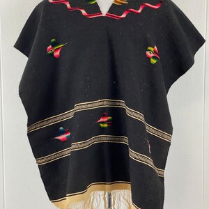 Vintage Poncho, Serape Saltillo, 1930s Saltillo, Southwestern Poncho ...