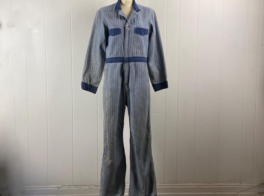 Vintage Coveralls, Size Small, Vintage Workwear, 1940s Coveralls, 1940s ...