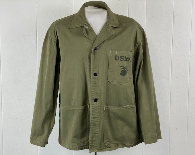 Vintage Jacket, Size Large, USMC Jacket, 1940s Jacket, U.S. Marines ...