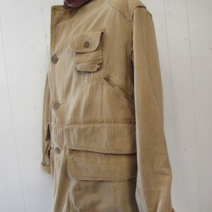 Vintage Jacket, 1940s Jacket, Hunting Jacket, HBT Cotton Jacket, Blue ...