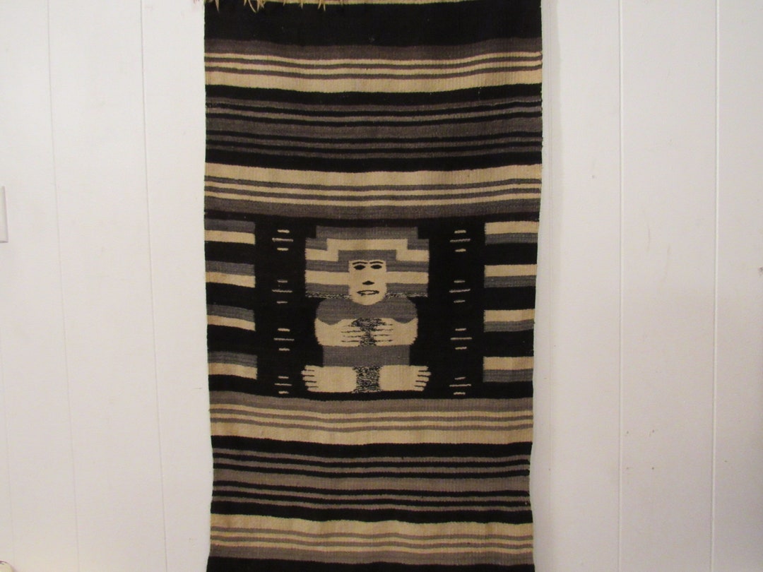 Vintage Rug, Mexican Rug, 1930s Rug, Vintage Textile, Southwest Decor ...