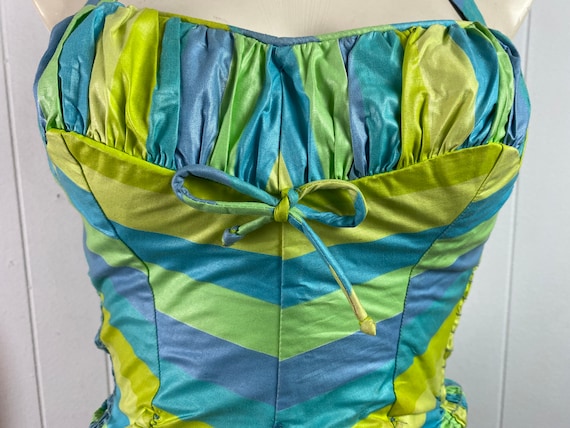 Vintage Swimsuit 1950s Bathing Suit Pin Up Swimwear Gem