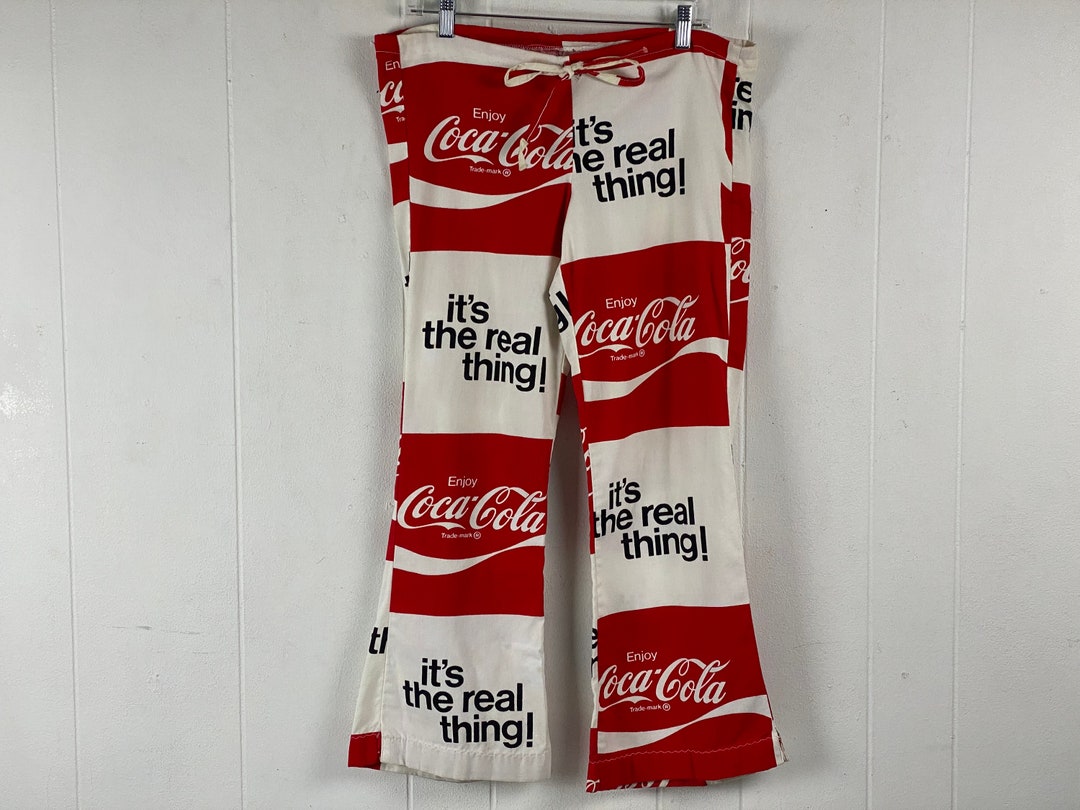 Vintage T Pants, Size 36" X 27" 1970s Coke Pants, Coca Cola Beach Pants ...