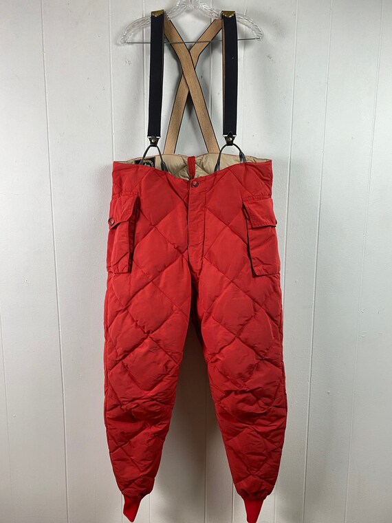 Vintage down filled pants, Eddie Bauer pants, 1960s p… - Gem