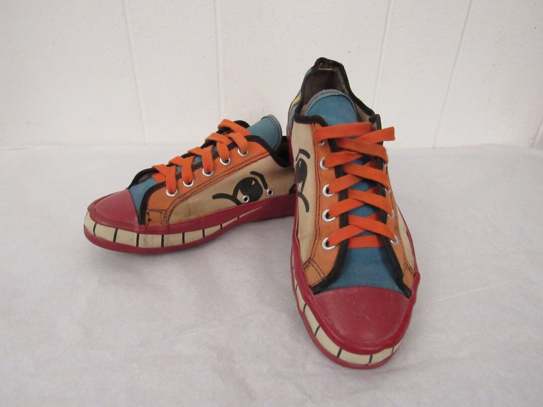 Peter Max Shoes, 1960s Shoes, Vintage Canvas Shoes, Pop Art Shoes ...