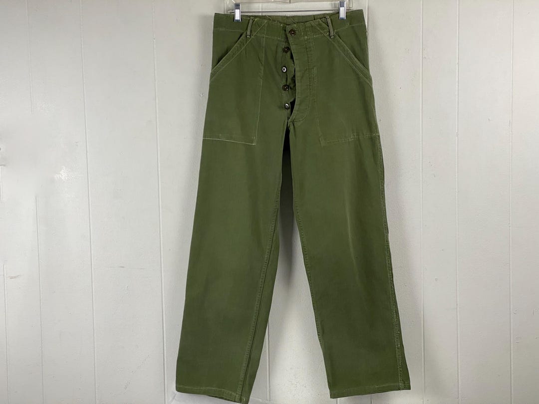 WWII Pants, 33 X 32, Army Pants, 1940s Pants, HBT Pants, Deconstructed ...