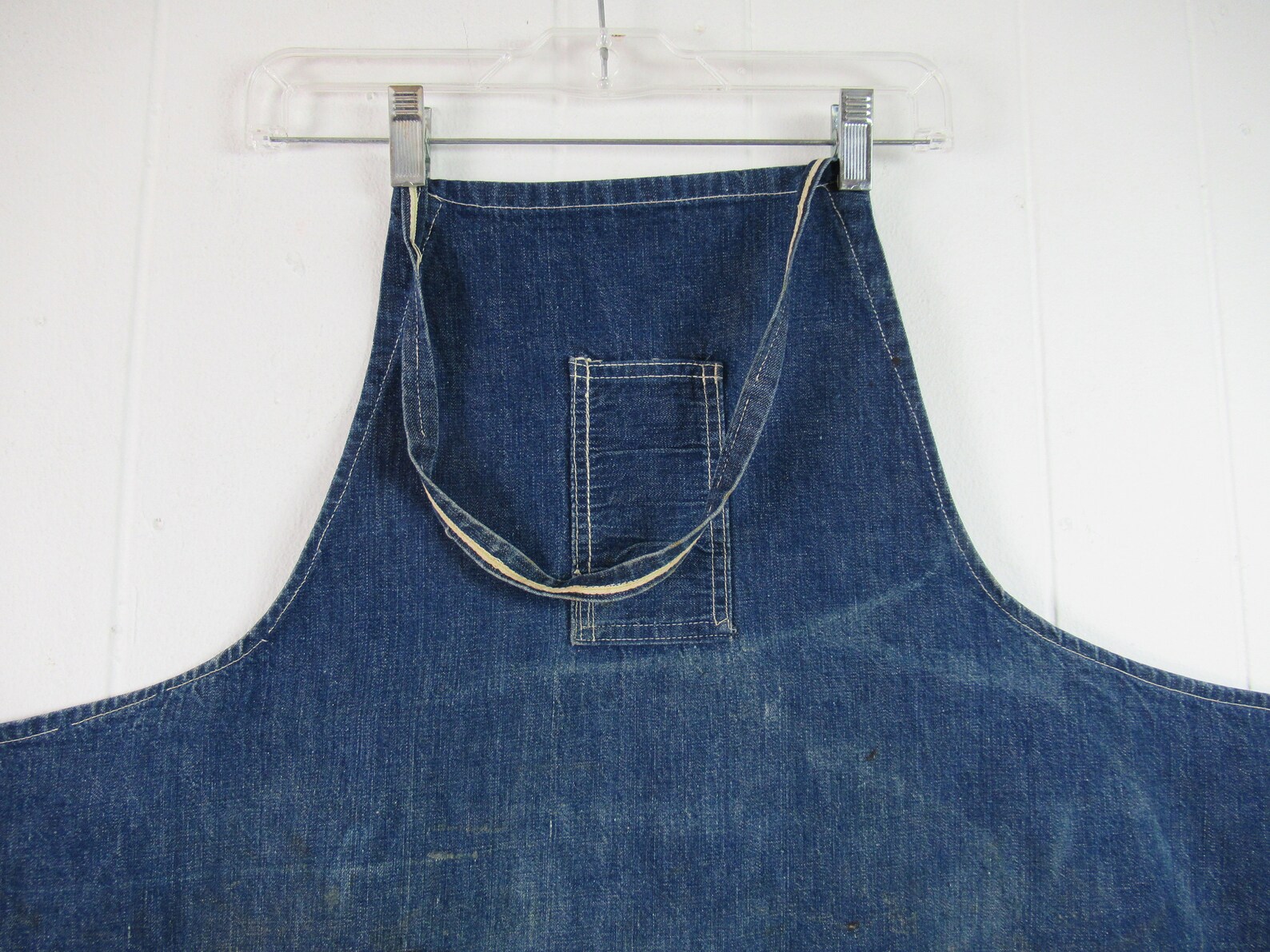 Vintage Denim Apron 1940s Apron Blue Apron Vintage | Etsy